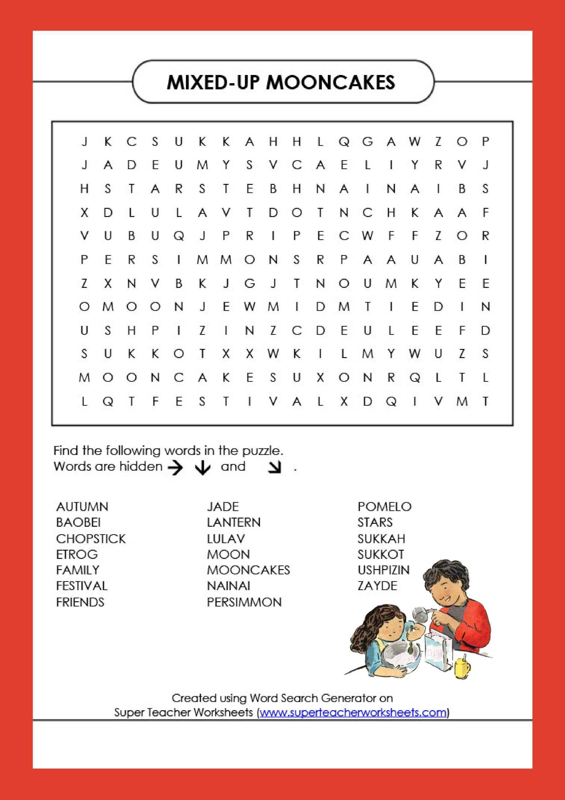 Mixed-Up Mooncakes Worksheets (Free Downloads) | Erica Lyons